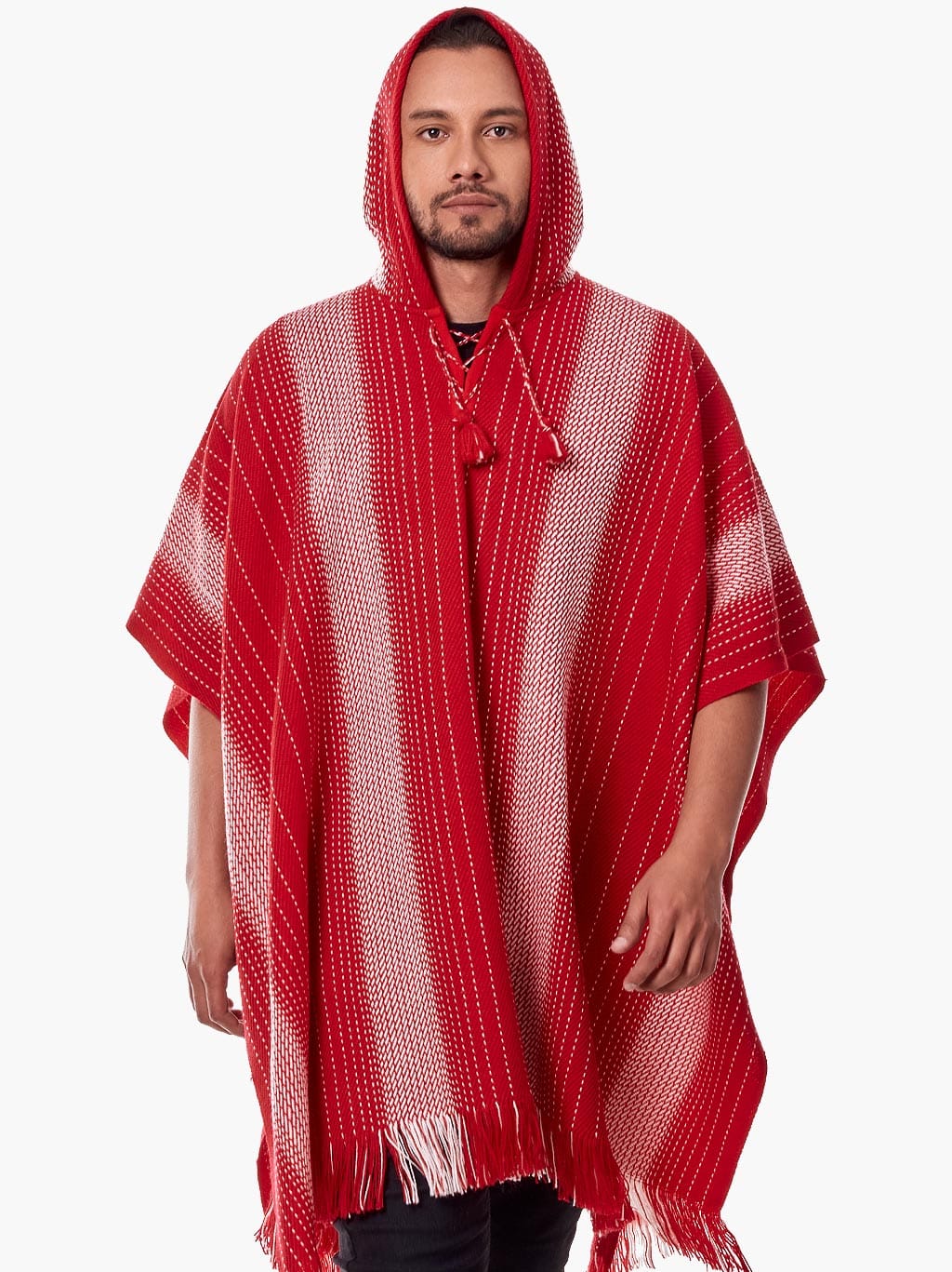 INTI ALPACA Men's Hooded Poncho - Alpaca Cloak Cape for winter Season ...